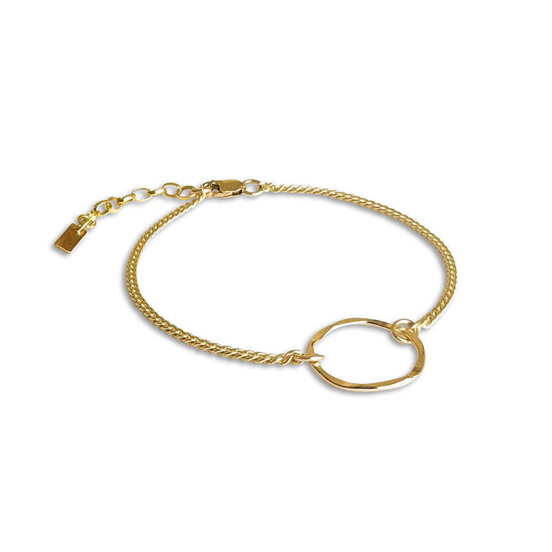 14kt GoldFilled Textured Ring Bracelet – Scribble & Stone